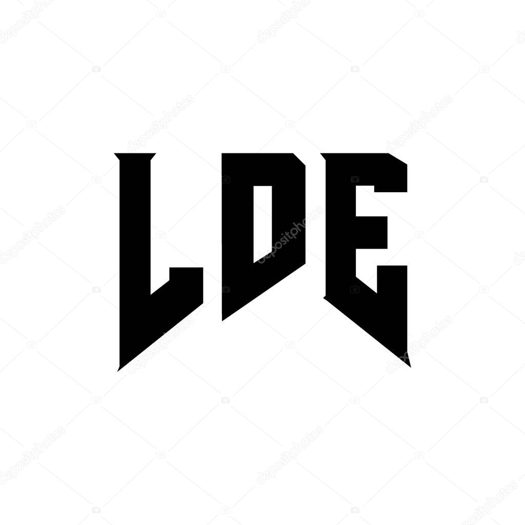Diseño de logotipo de letra LDE para empresa de tecnología. Diseño del ...