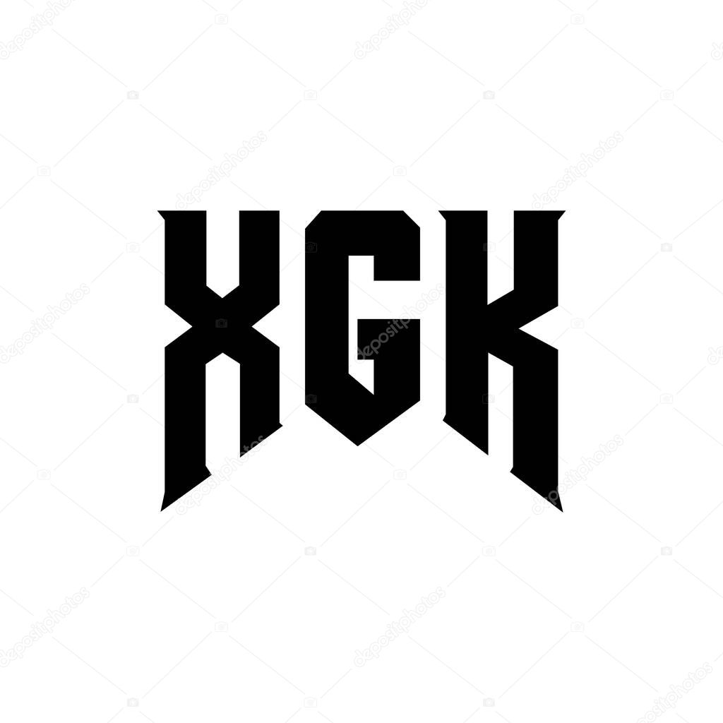Diseño de logotipo de letra XGK para empresa de tecnología. Diseño del ...
