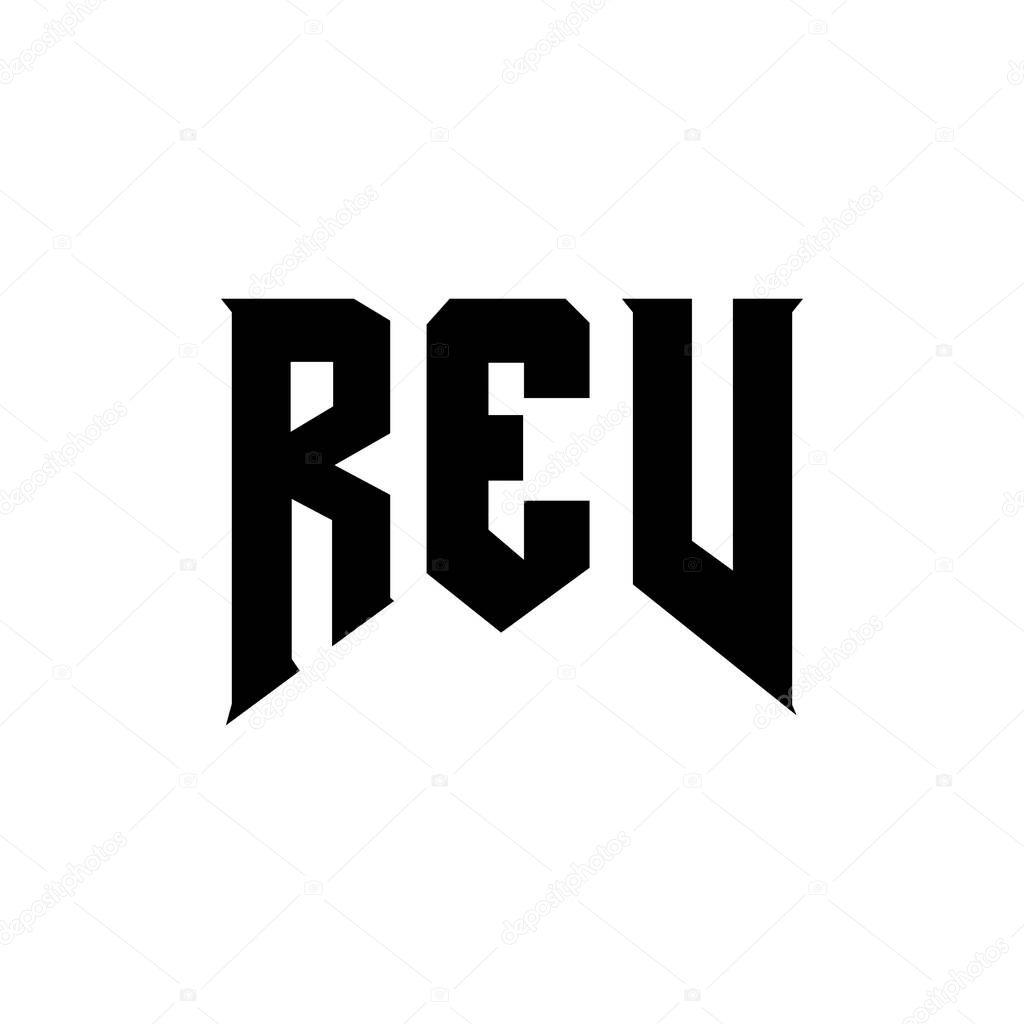Diseño de logotipo de letra REV para empresa de tecnología. Diseño del ...