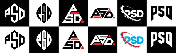 Psd logo Vektor Stok, Ilustrasi Psd logo Bebas Royalti | Depositphotos