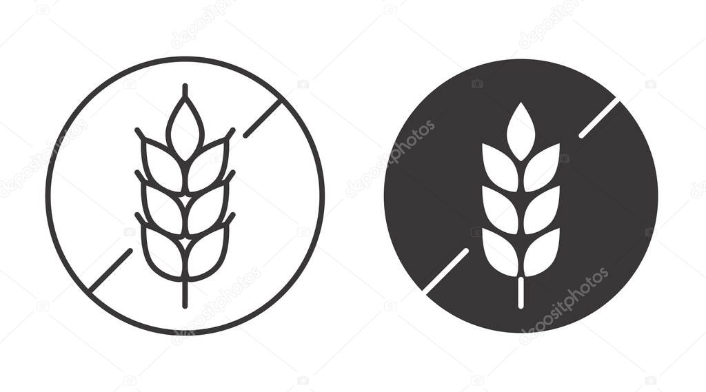 Iconos sin gluten. Un derrame cerebral. Dieta para la alergia ...