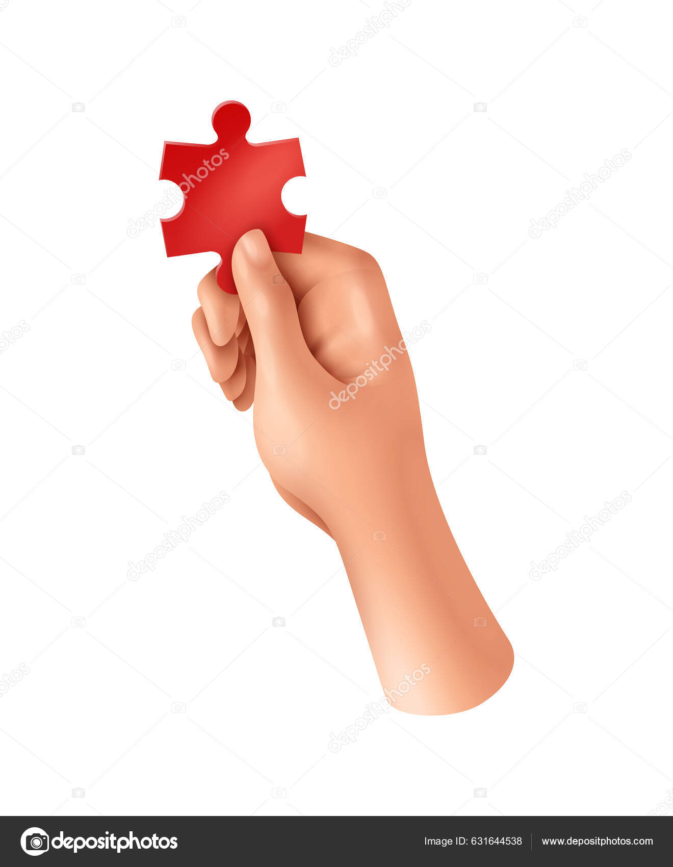 Hands Games Composition Realistic View Human Hand Palm Blank Background ...