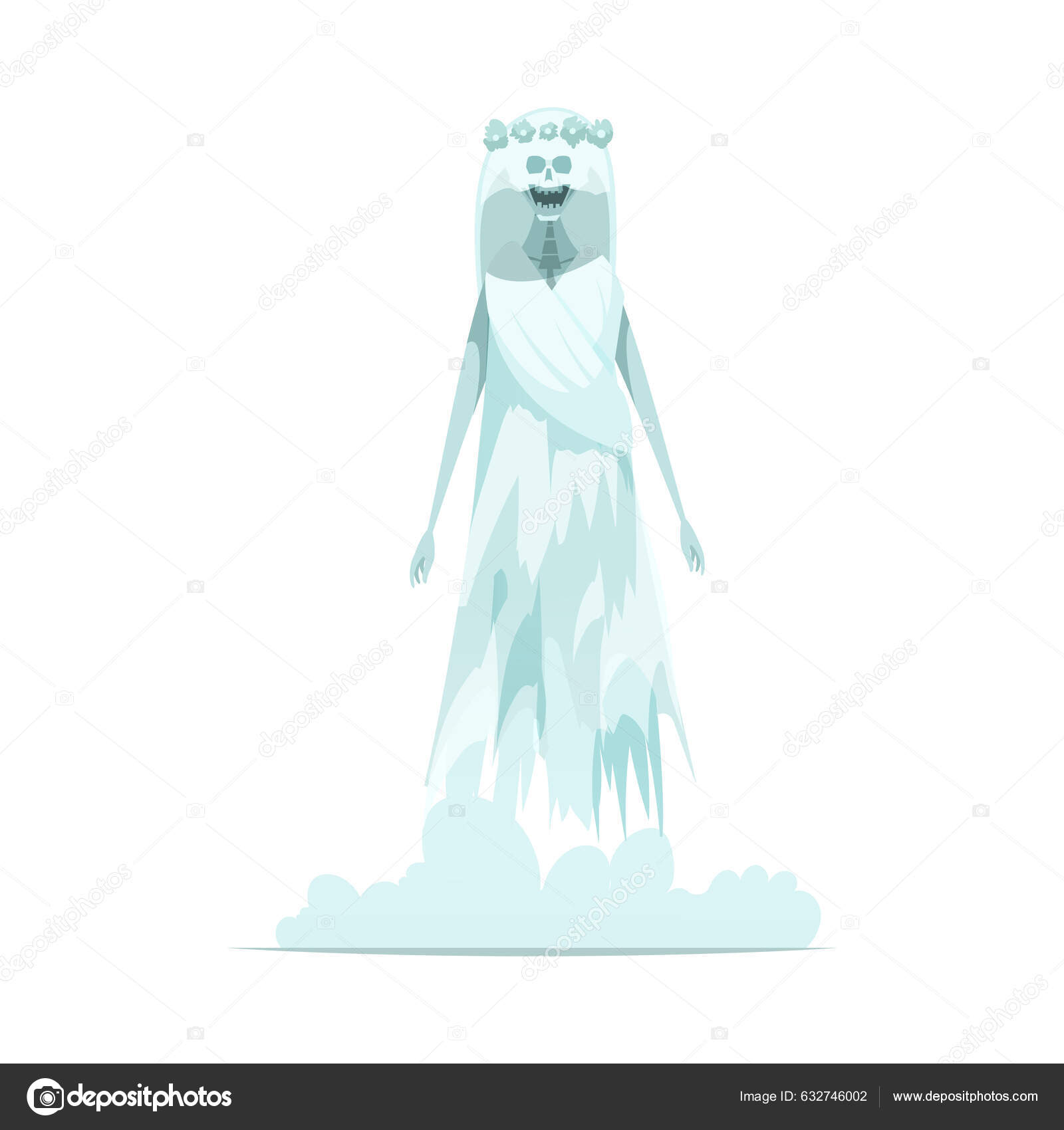 Fada Mal Coroa Personagens Composição Com Estilo Desenho Animado ...