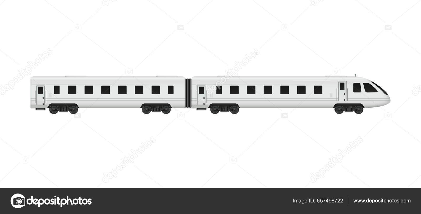 Passenger Train Side View