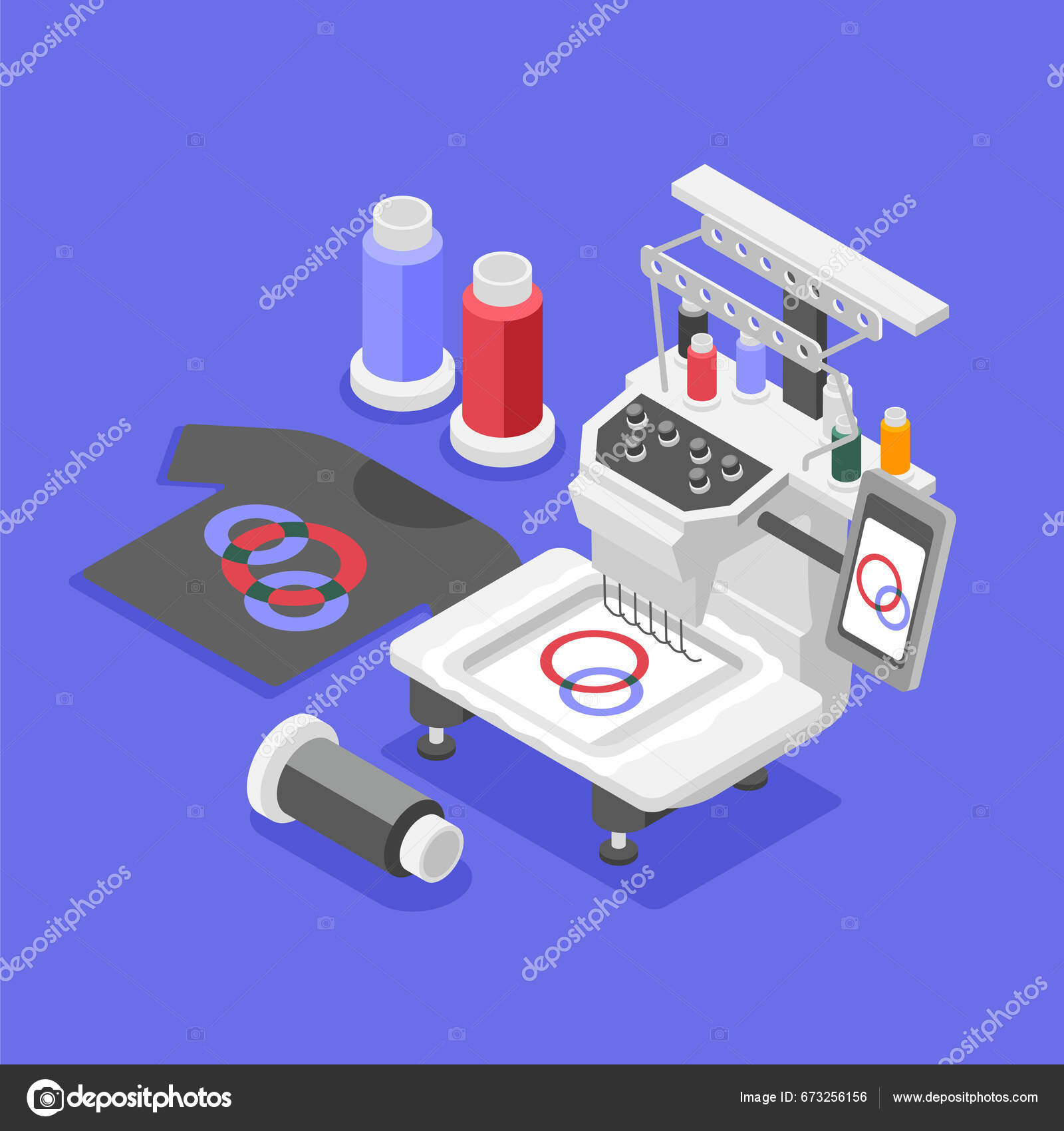 Fabric Printing Technologies Violet Background Fabric Dyeing Machine ...