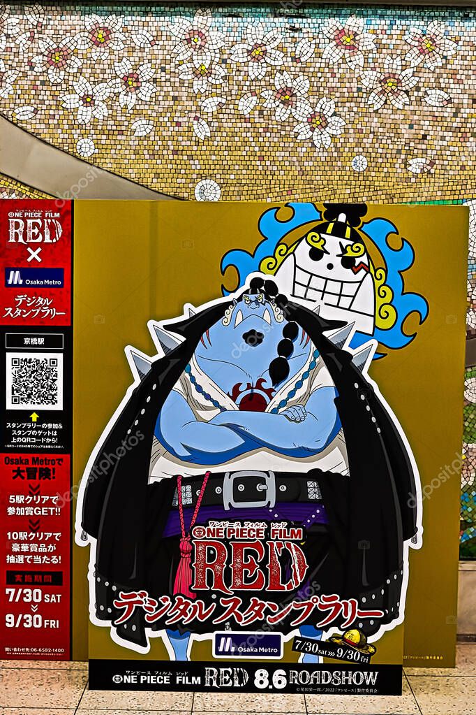 Osaka, Japan - Sep 6, 2022 : Photo of anime characters JINBE from ONE ...