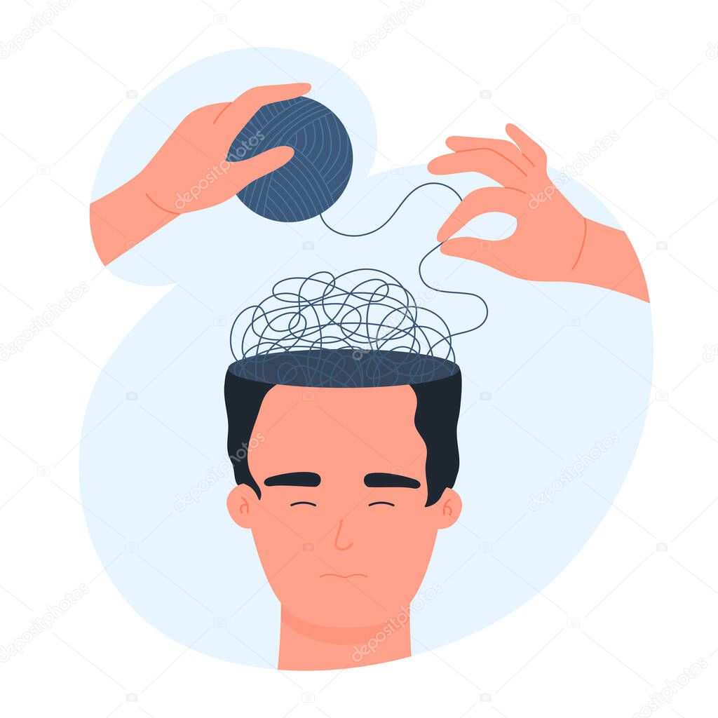 Salud mental, ayuda y cuidado de los pensamientos y recuperación de la ...