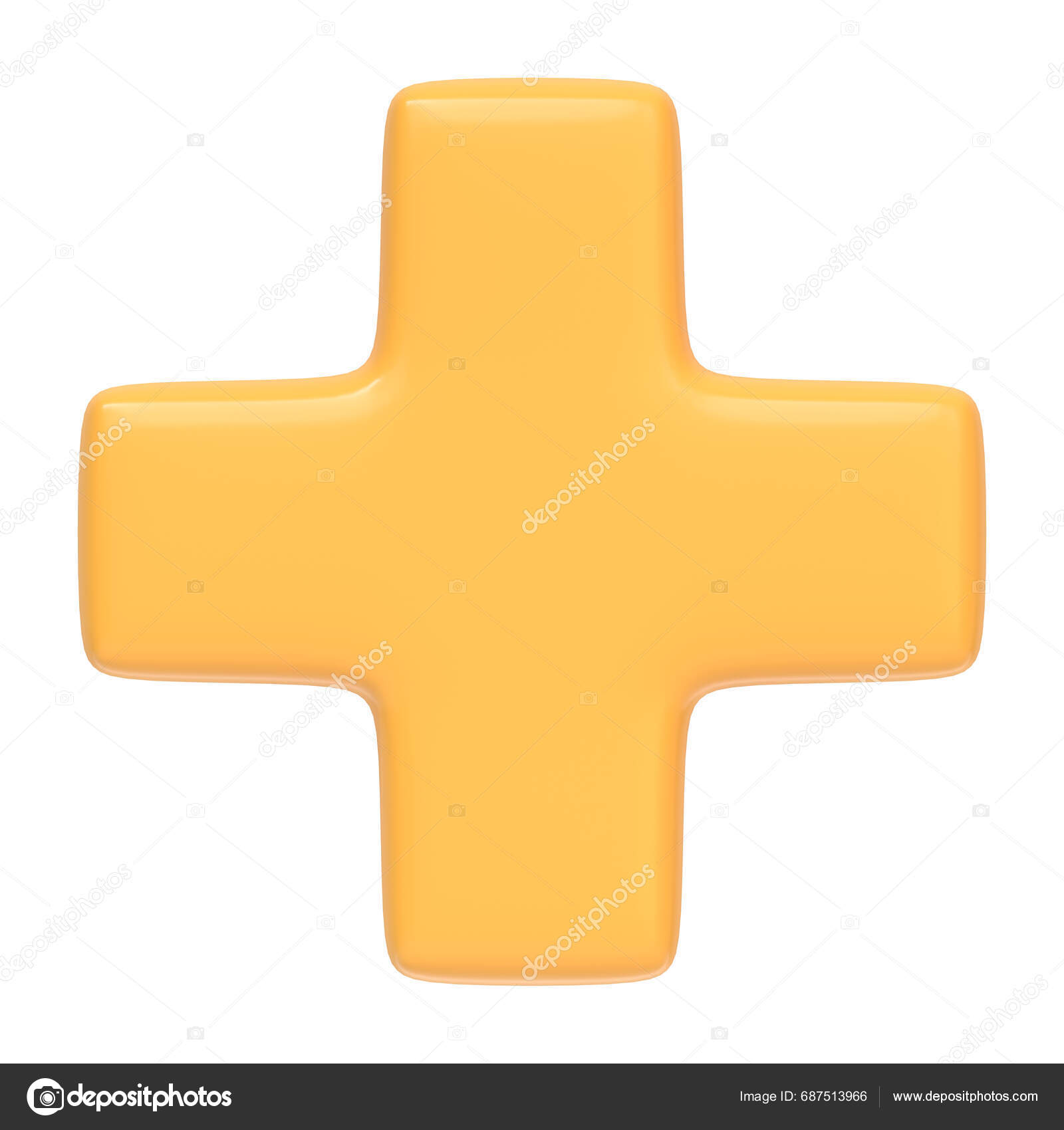 Yellow Sign Isolated White Background Icon Sign Symbol Cartoon Minimal ...