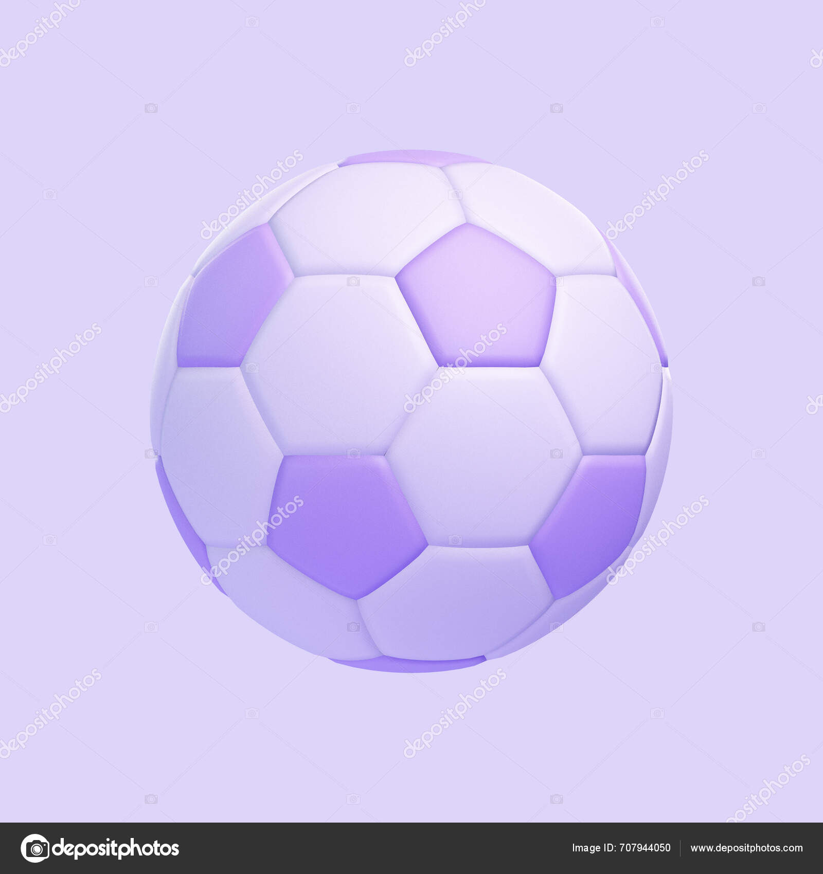 Stylized Purple Soccer Ball Purple Background Icon Sign Symbol Side ...
