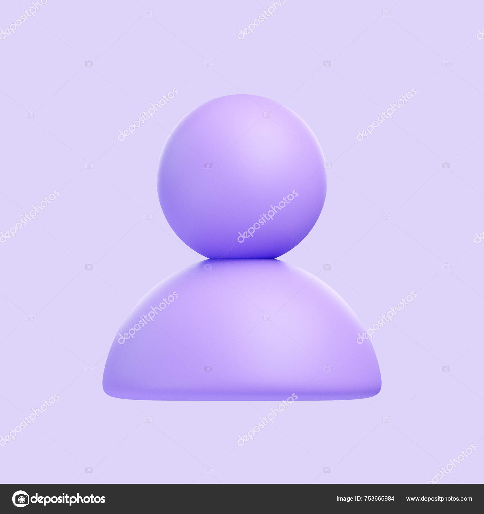 Purple User Profile Icon Lavender Background Symbolizing Account Avatar ...