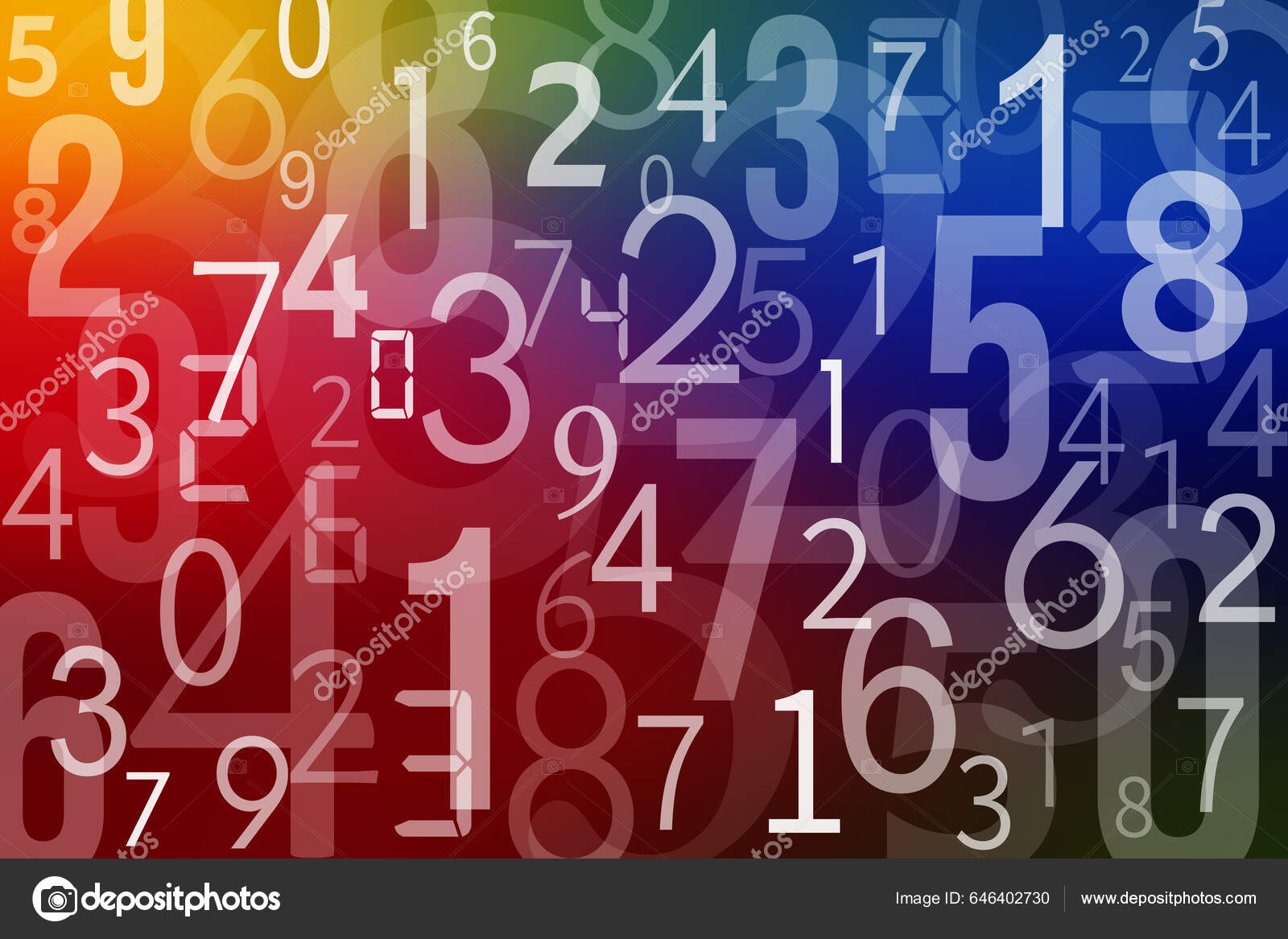 Fondo Abstracto Con Números — Foto de stock #646402730 © Lukbar