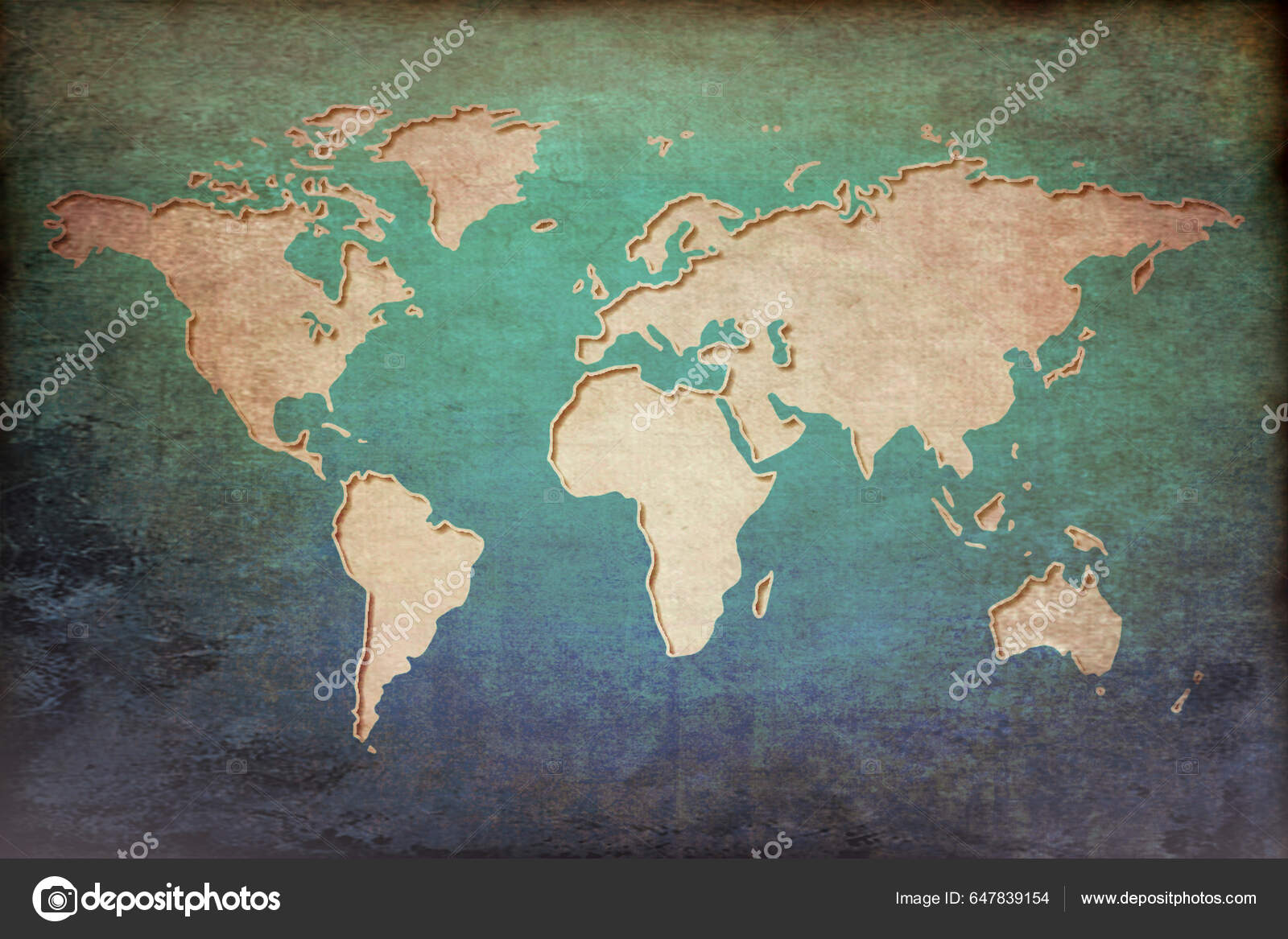 World Map Planet Earth — Stock Photo © Lukbar #647839154