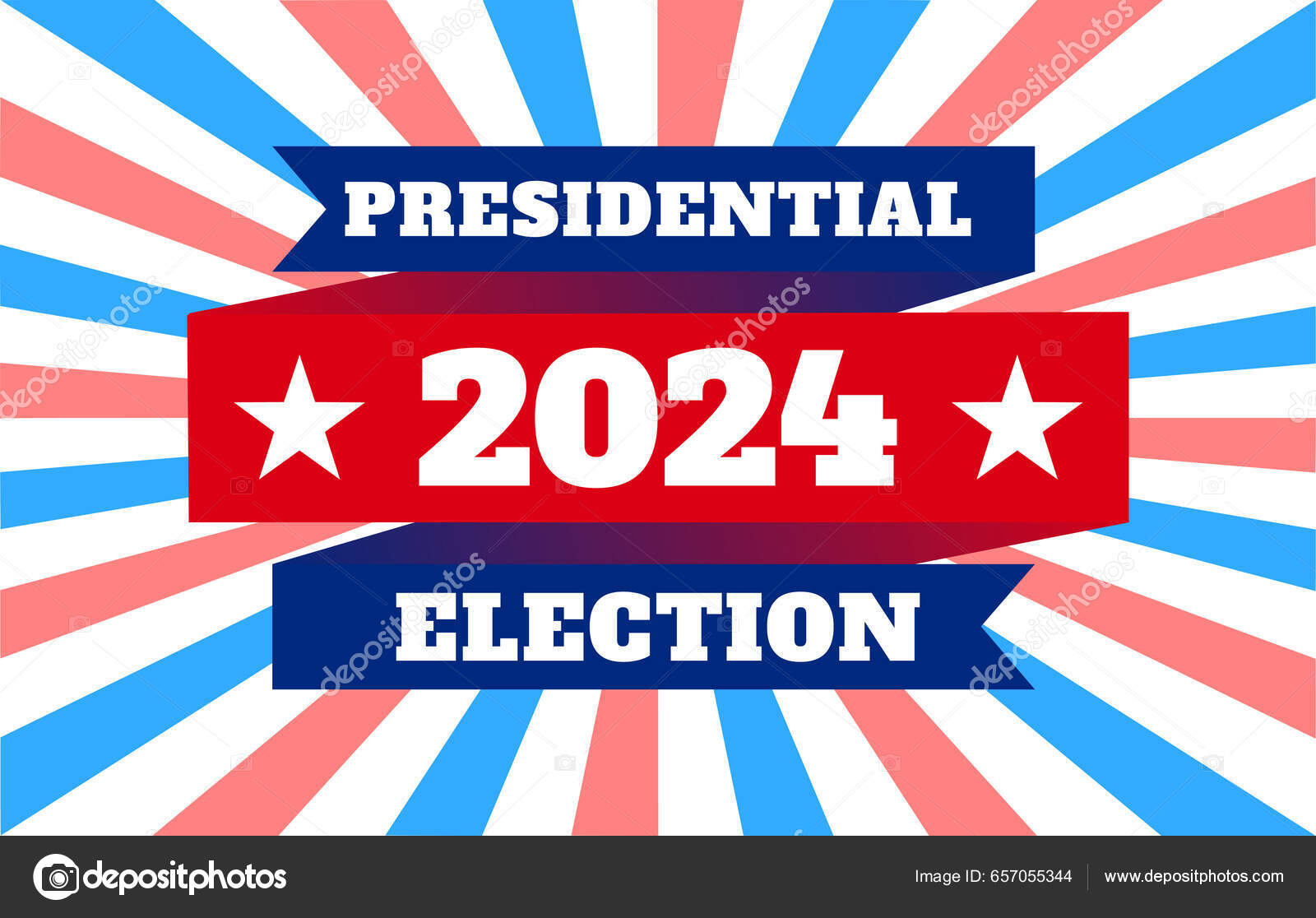 Usa Election 2024 Background Illustration Stock Vector by ©Lukbar 657055344