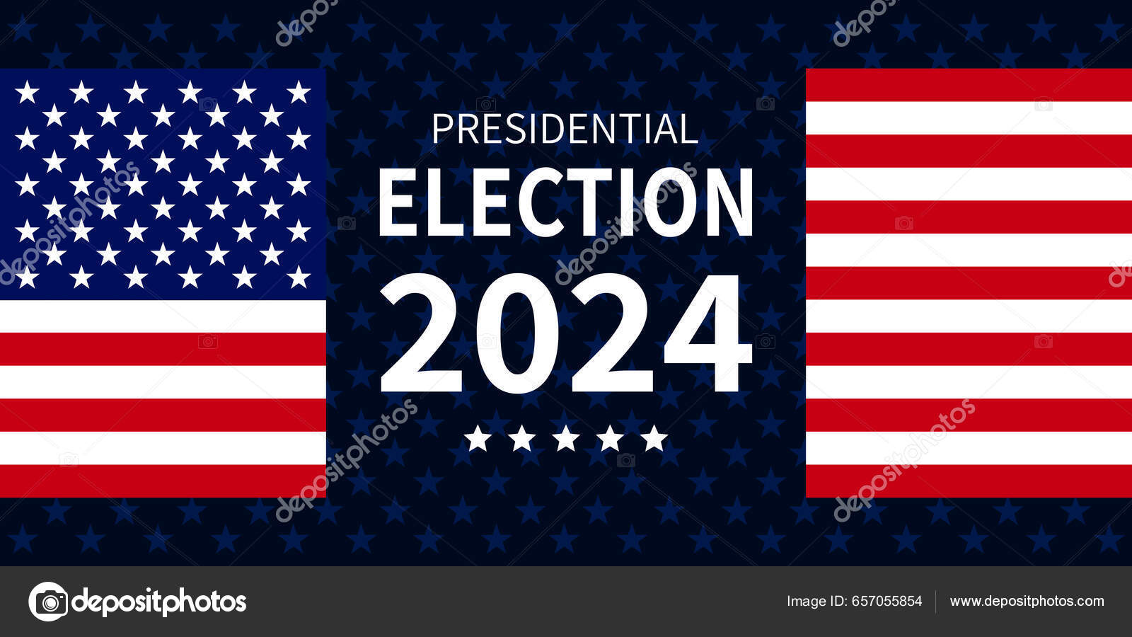 Eua Eleição 2024 Ilustração Fundo Vetor de ©Lukbar 657055854