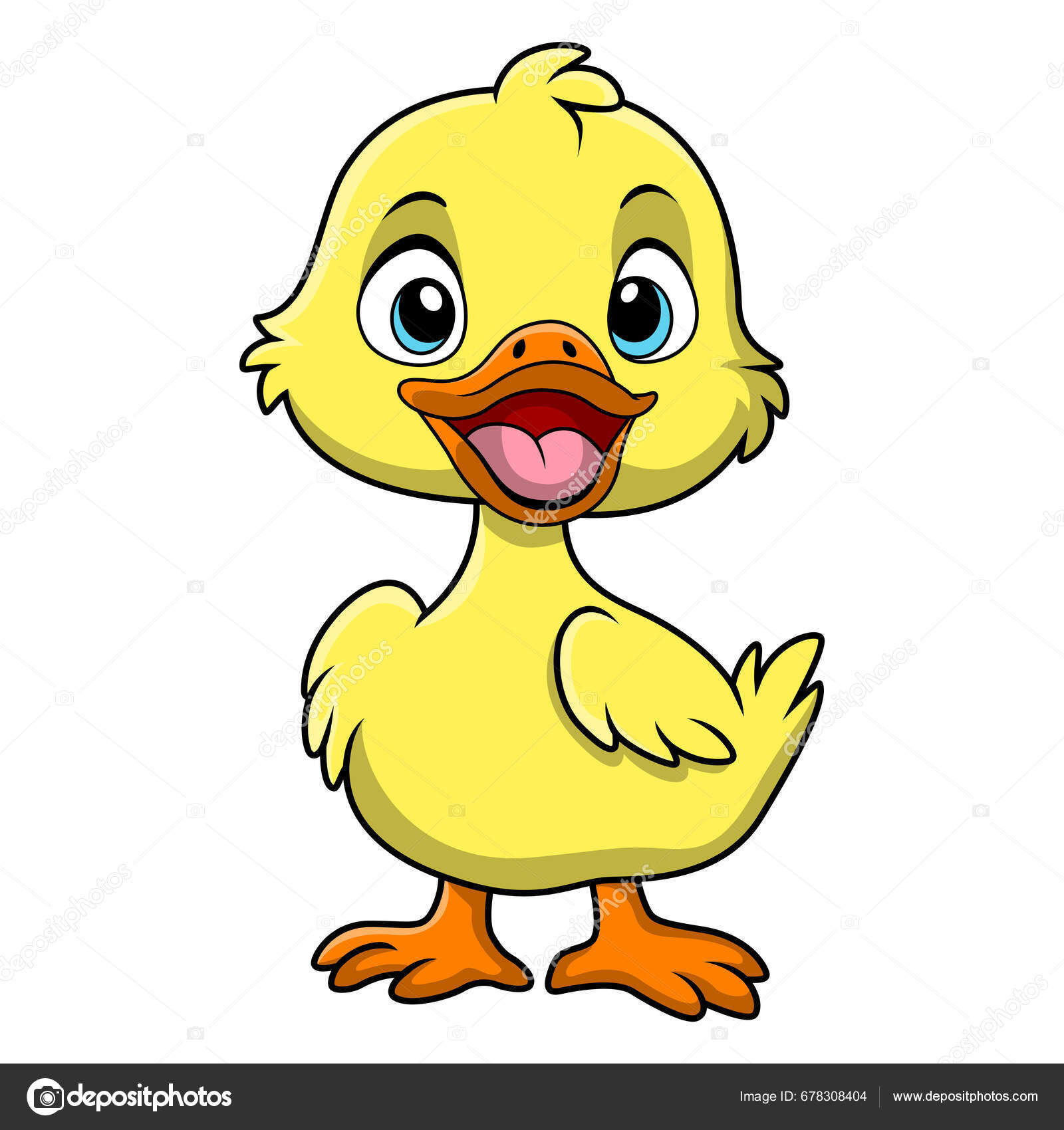 Lindo Pato De Dibujos Animados