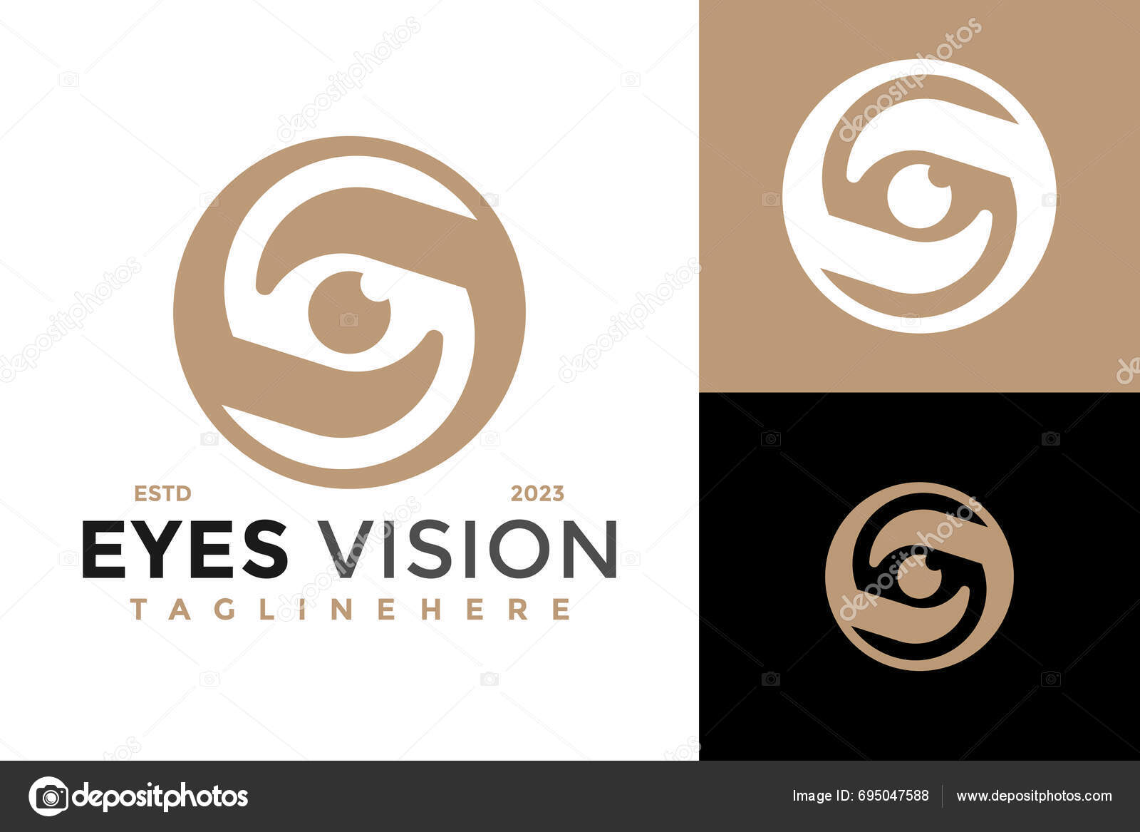 Letter Eye Optical Logo Design Vector Symbol Icon Illustration Stock ...