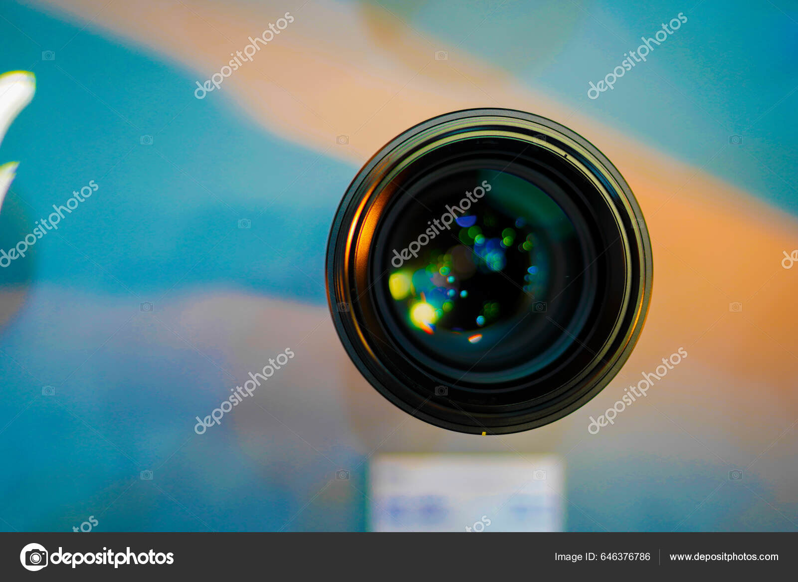 Slr Camera Lens Shooting Location Nishi Yokohama — Stock Photo ...