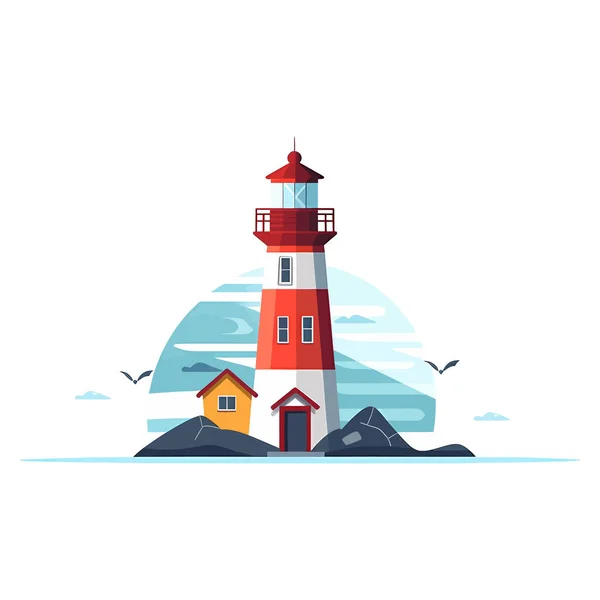 100,000 White lighthouse Vector Images | Depositphotos