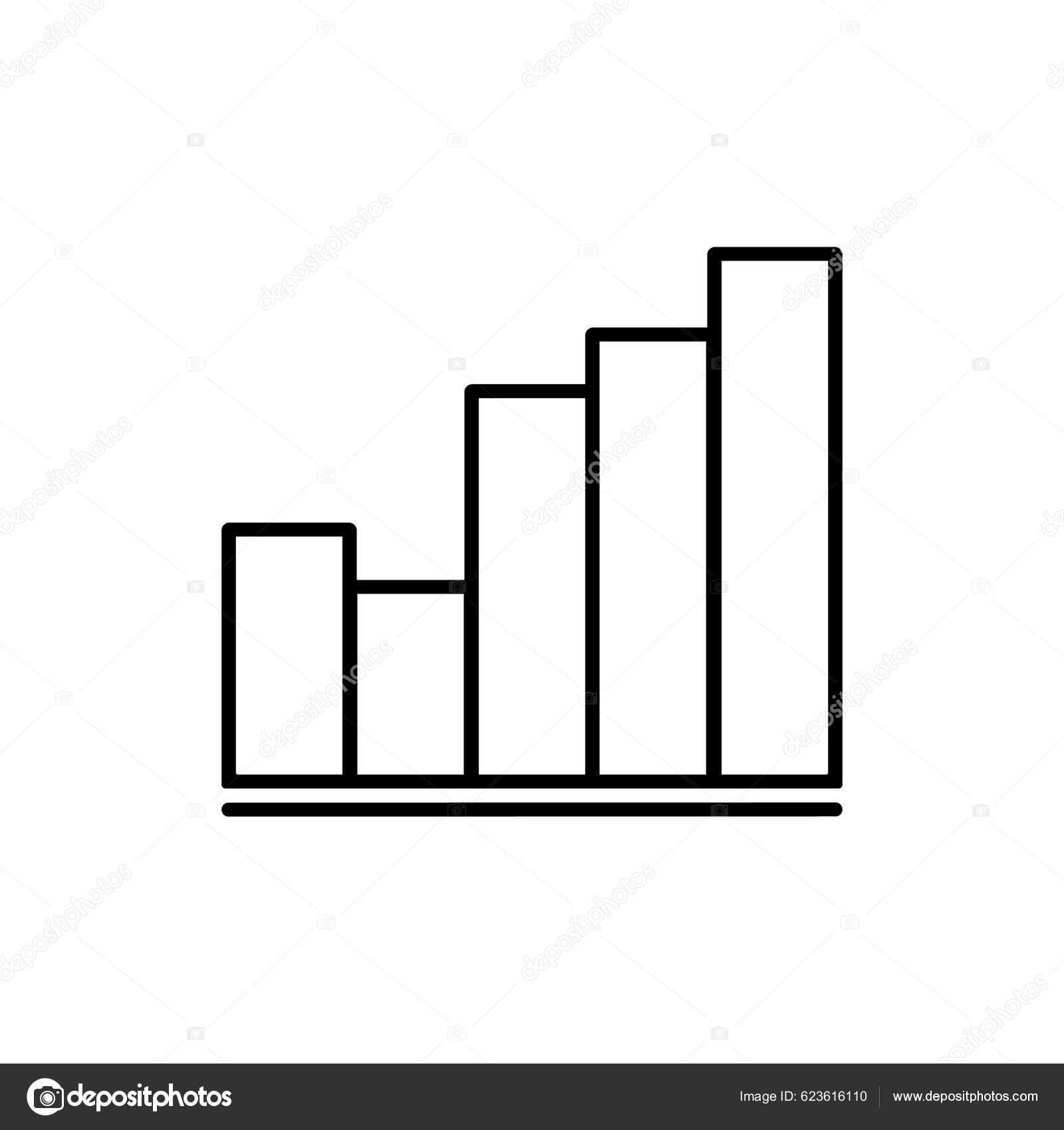 Graph Diagram Chart Icon Growth Increase Decrease Stock Vector by ©pegasustudio 623616110