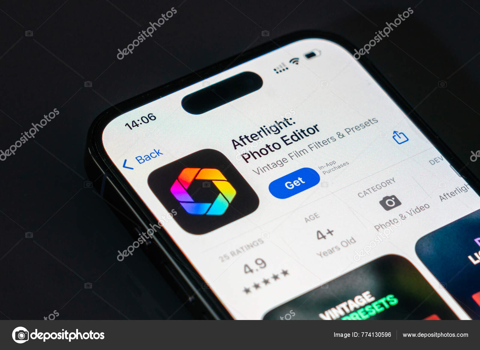 New York Usa December 2024 Afterlight Photo Editor App Displayed ...
