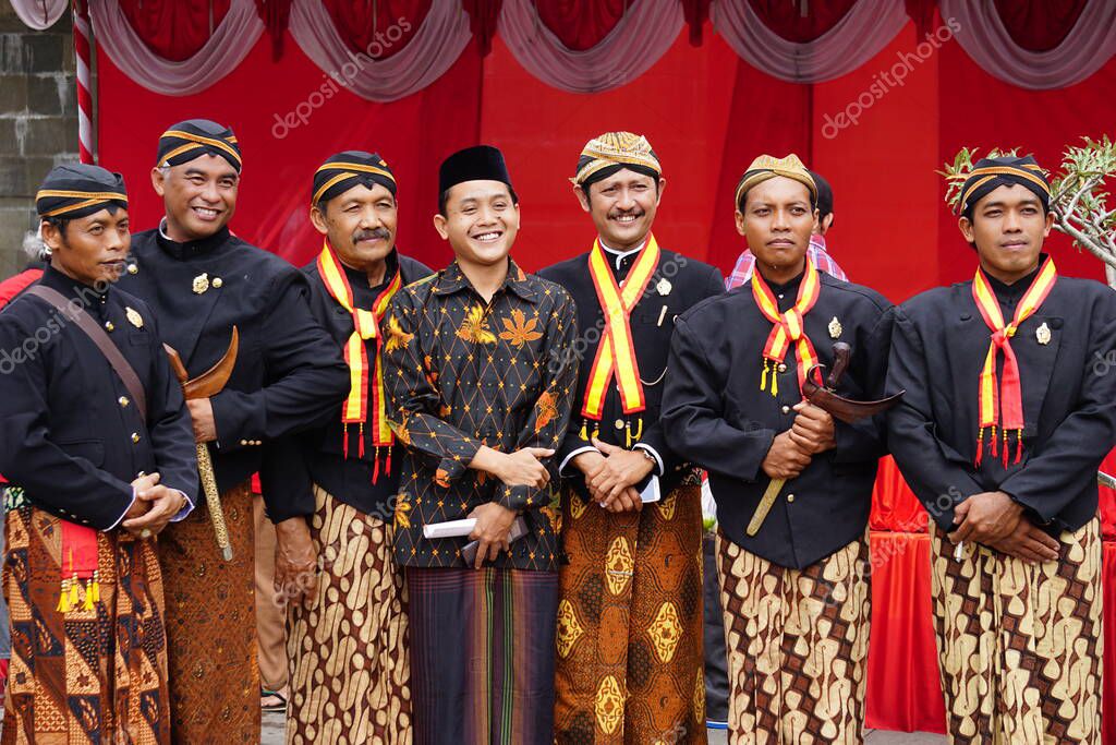 The celebration of grebeg pancasila. Grebeg Pancasila is held to ...