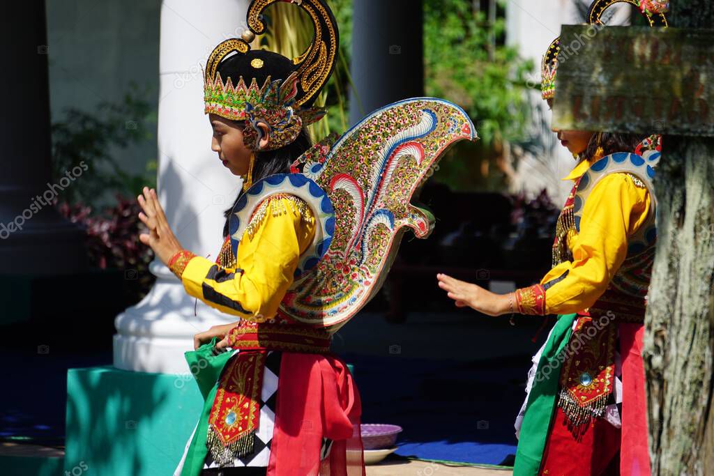 Indonesian perform jaranan pegon dance. This dance comes from East Java ...