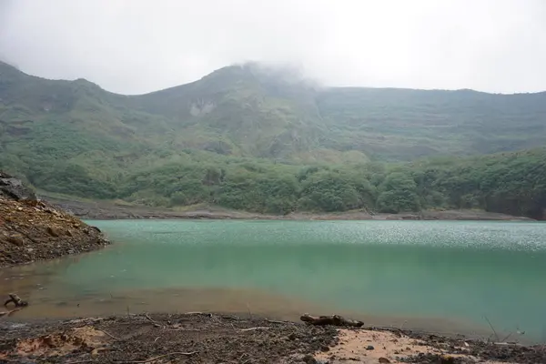 La hermosa montaña del cráter kelud en Kediri, Java Oriental, Indonesia ...