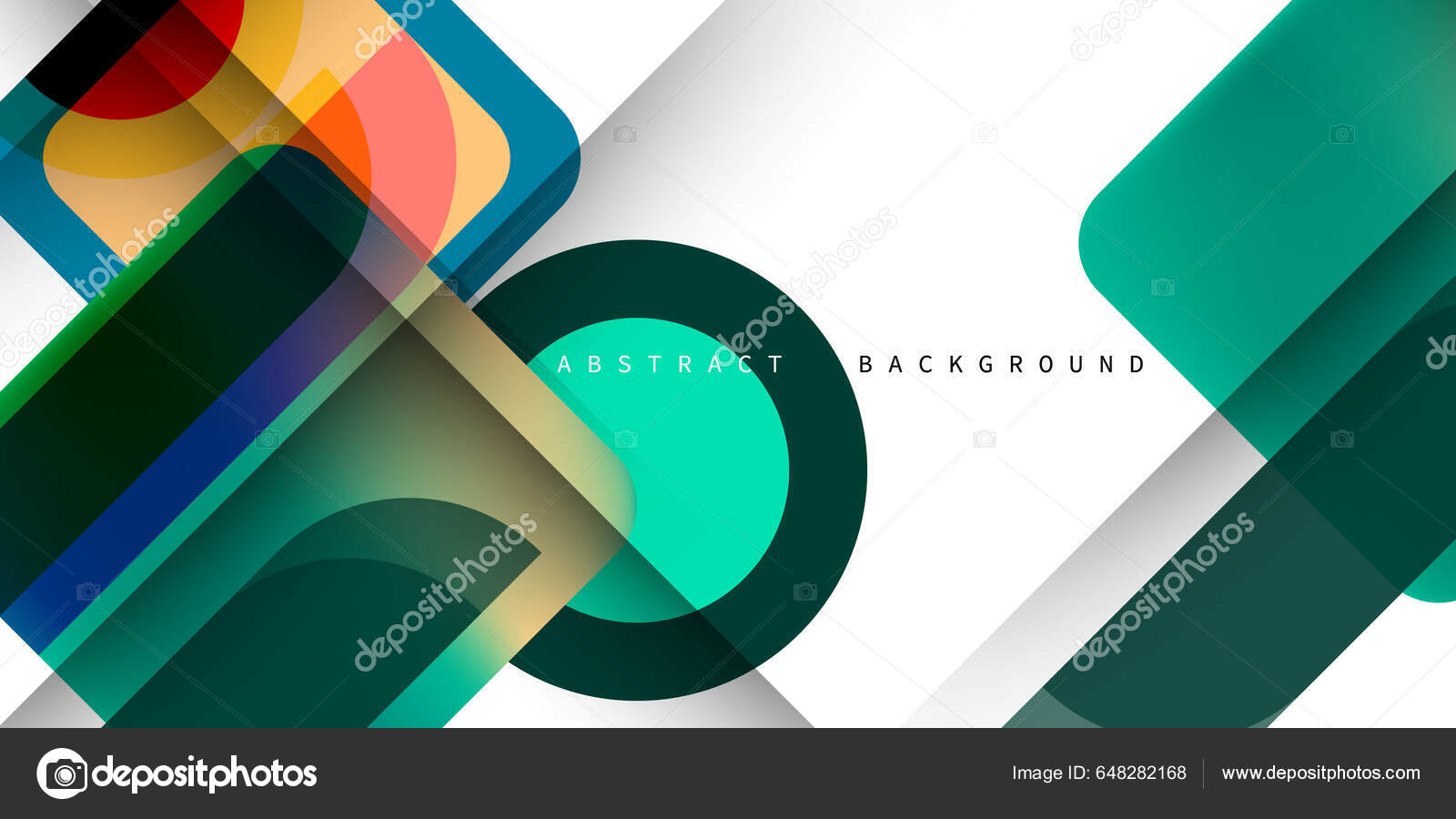 Overlapping Abstract Background Color Modern Element Vector ...