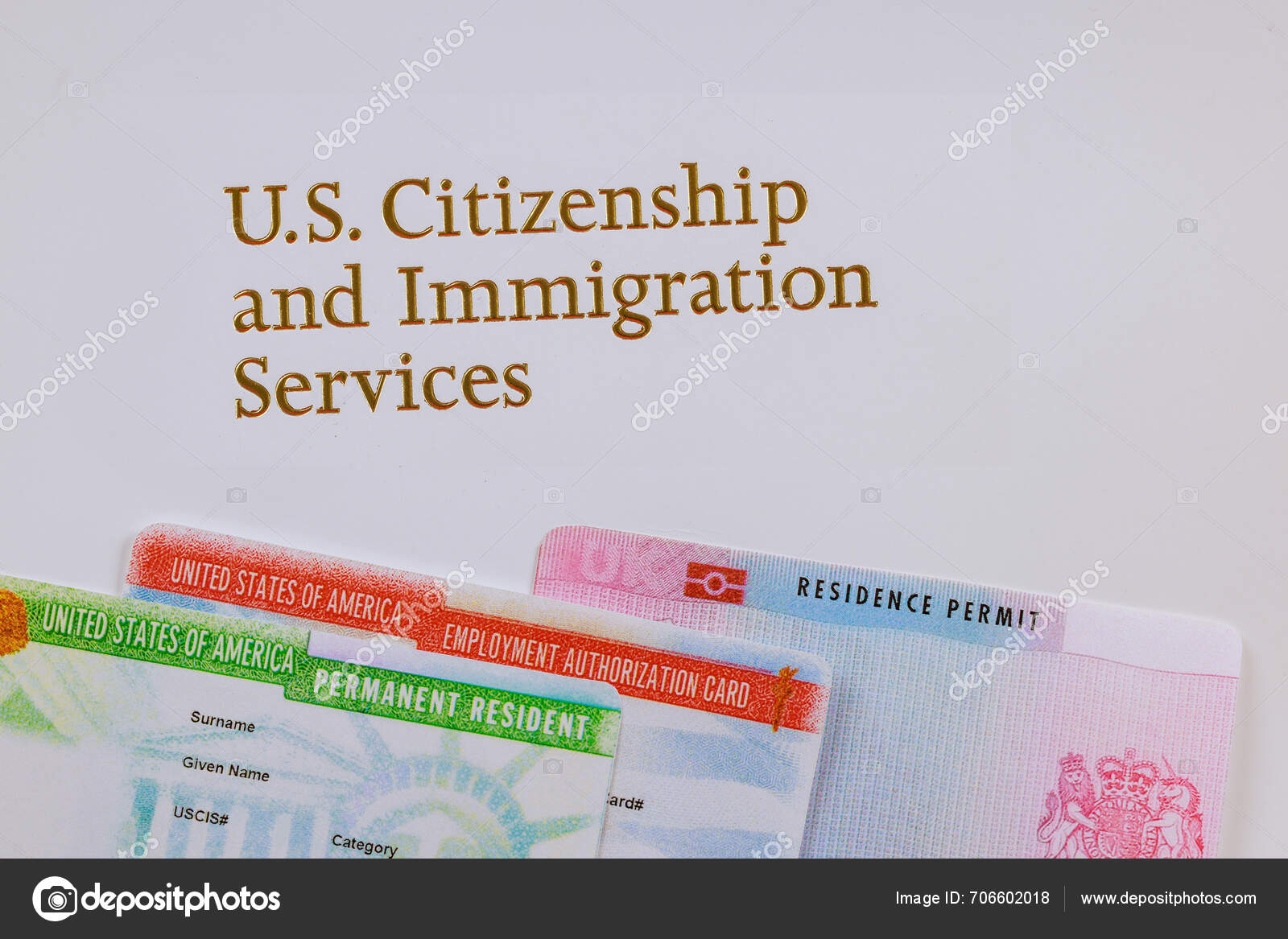 Immigrants United States Residence Permit Employment Authorization Card ...