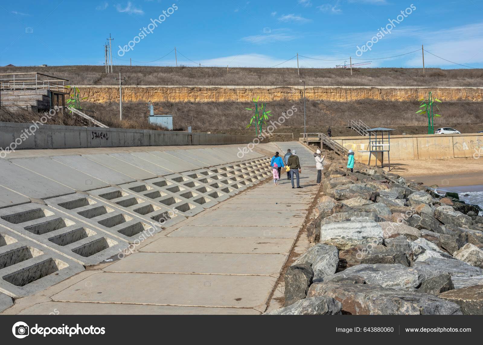 Odessa Ukraine 2023 Coast Black Sea Fontanka Village Odessa Ukraine ...