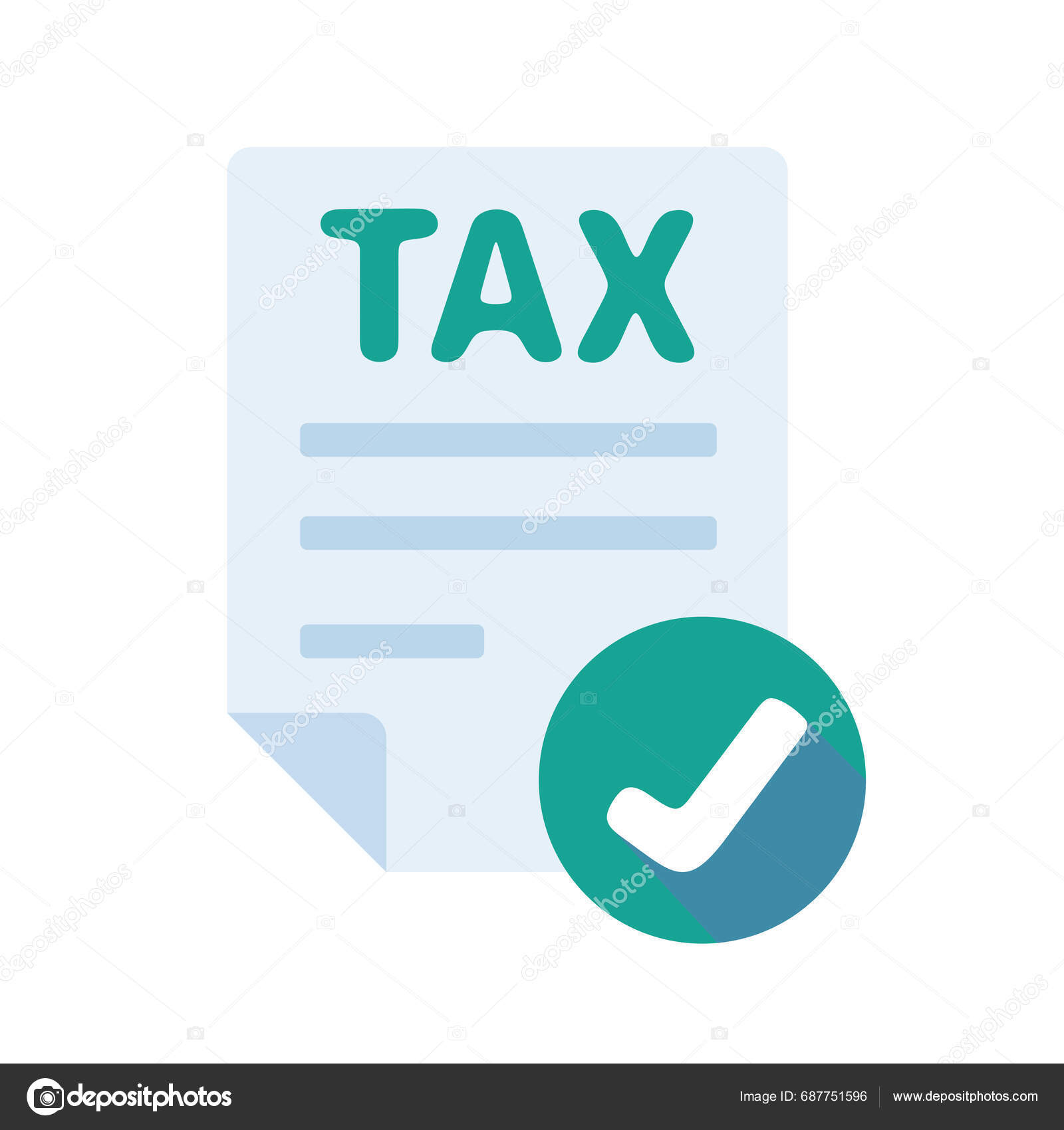 Tax Document Icon Check Mark Document Verification Concept Stock Vector ... Tax Document Icon Check Mark Document Verification Concept Stock Vector ...