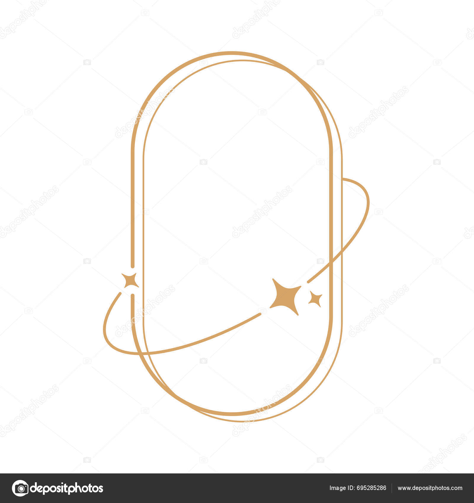 Simple Modern Aesthetic Line Elements Modern Geometric Linear Frame ...