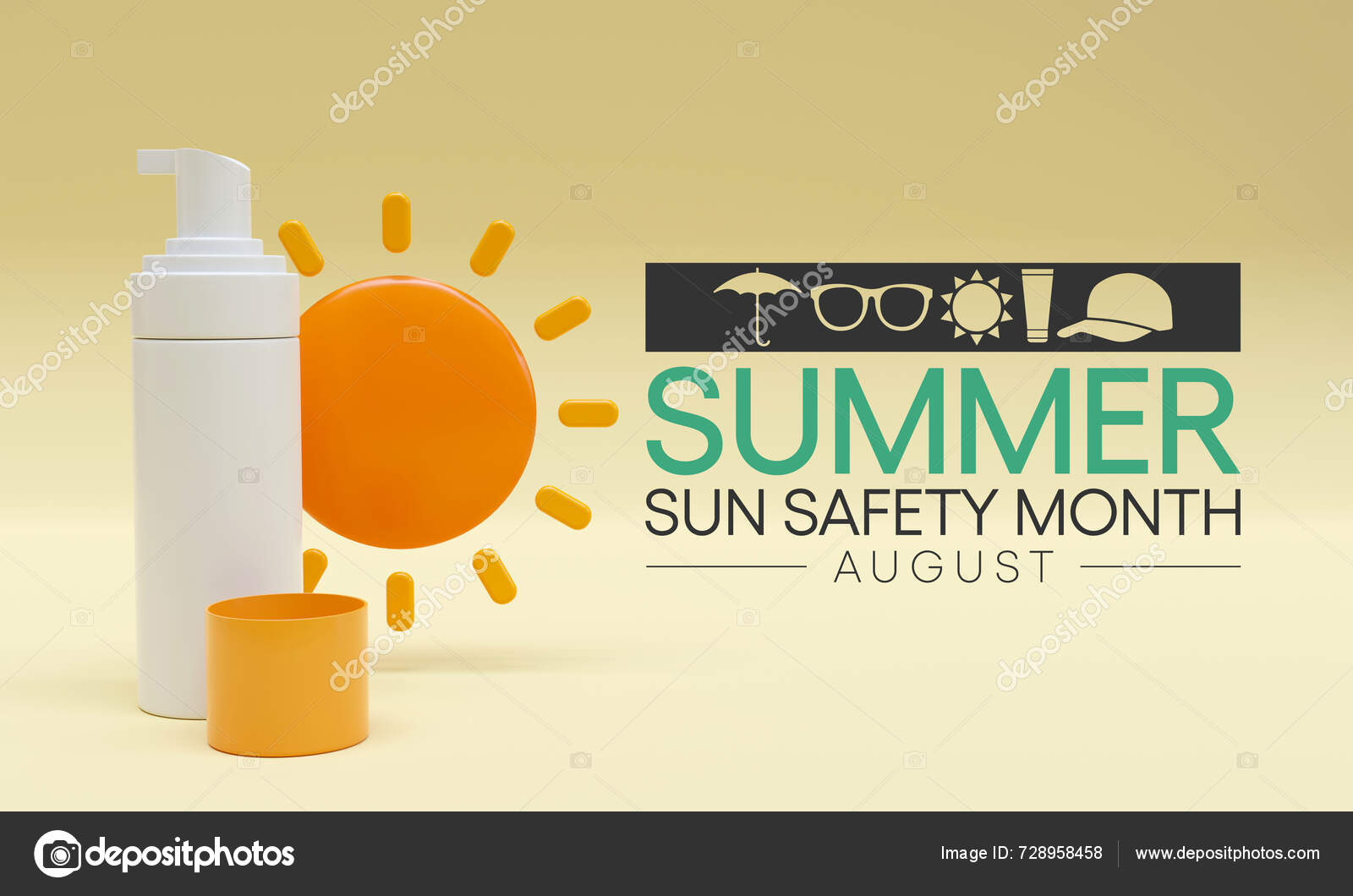 Summer Sun Safety Month Observed Every Year August Celebrated Aware ...