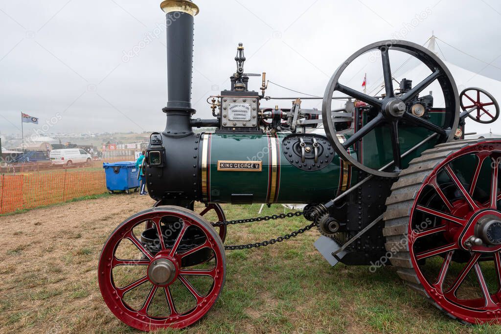 Tarrant Hinton.Dorset.Reino Unido.25 de agosto de 2022.Un motor de ...