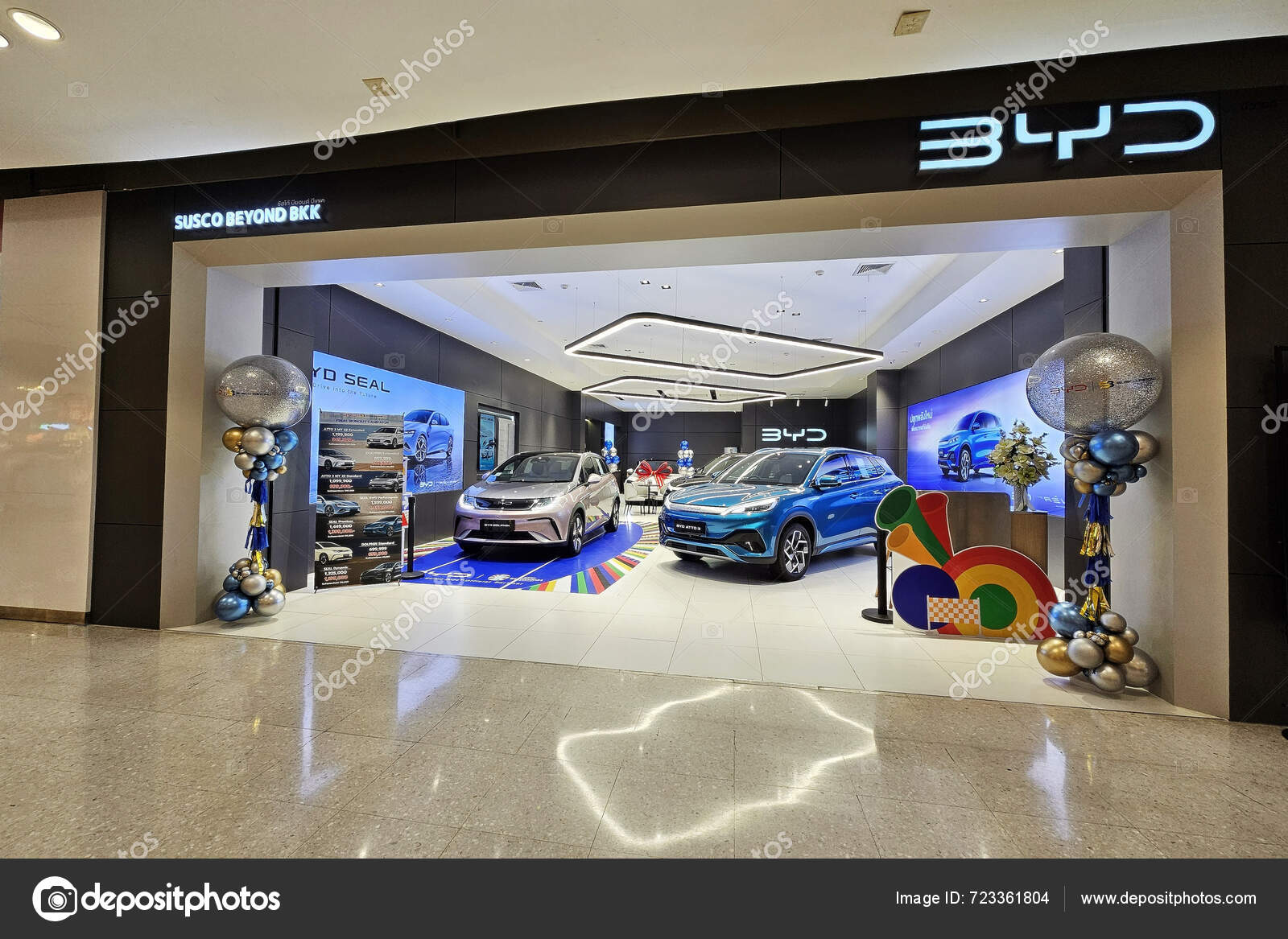 Bangkok Thailand May 2024 Byd Showroom Byd Famous Electric Vehicle ...
