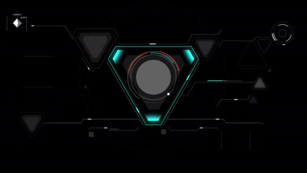 Futuristic Hud Head Display Interface Basic Geometry Line Element ...