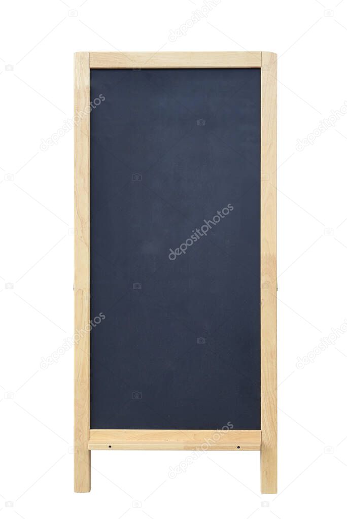 Vertical Chalkboard, Isolated on white background, Template mock up for ...