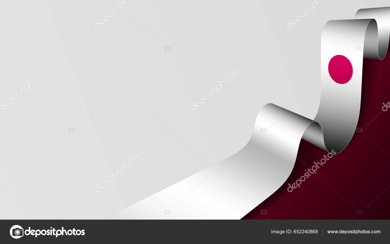 Japan Ribbon Flag Background Element Impact Use You Want Make Stock ...