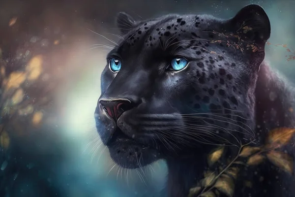 Black Panther Wallpaper With Blue Eyes