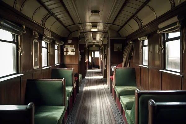 Inside Old Passenger Train