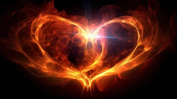 Cool Fire Hearts Wallpapers
