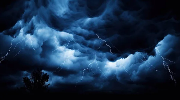 Dark Blue Storm Clouds