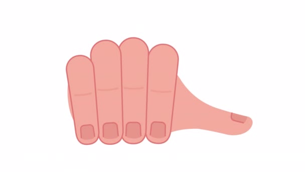 Animated Fingers Tapping Loader Nervous Hand Gesture Waiting Video ...