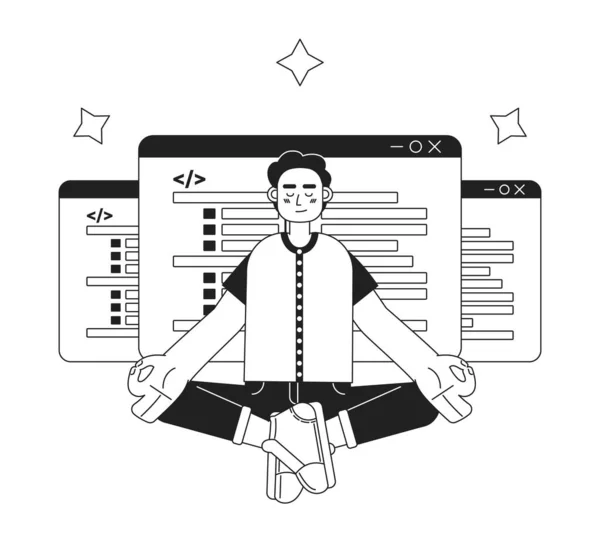 Machine Learning Algorithms Black White Concept Vector Spot Illustration Editable Stock Vector ...