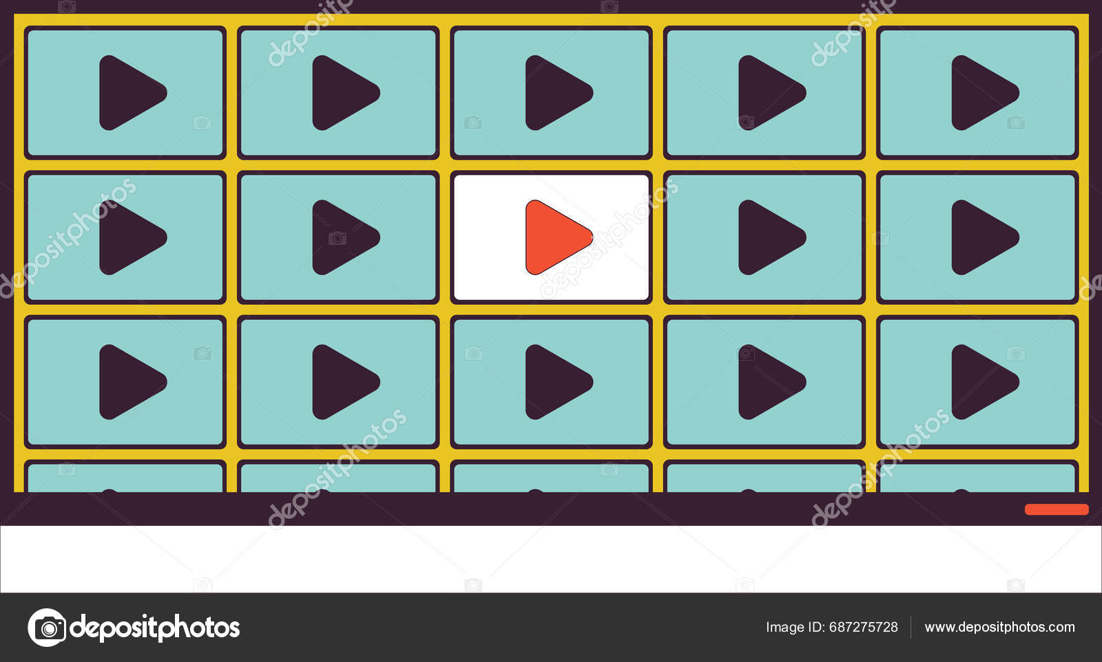 Multimedia Wall Linear Cartoon Object Streaming Platform Demand ...