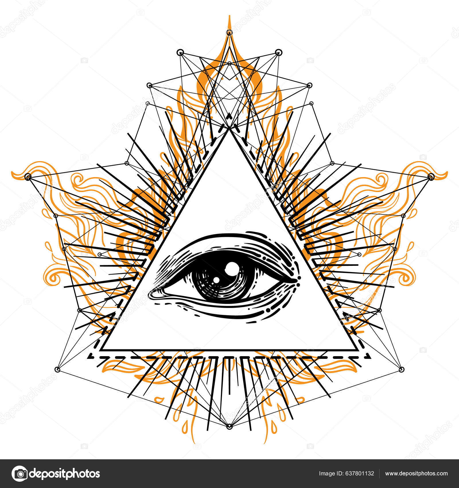 Pyramide Tatovering Tegninger