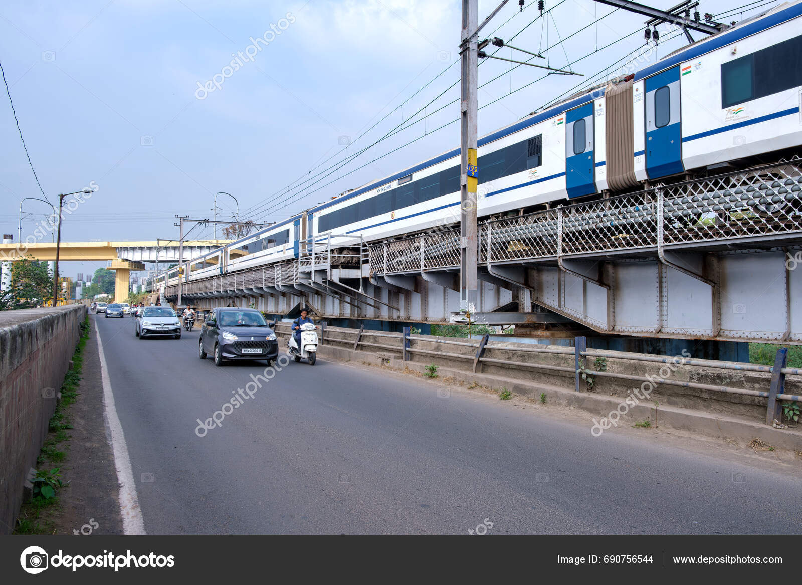 Pune Indie Prosinec 2023 Mumbai Solapur Vande Bharat Express Pune ...