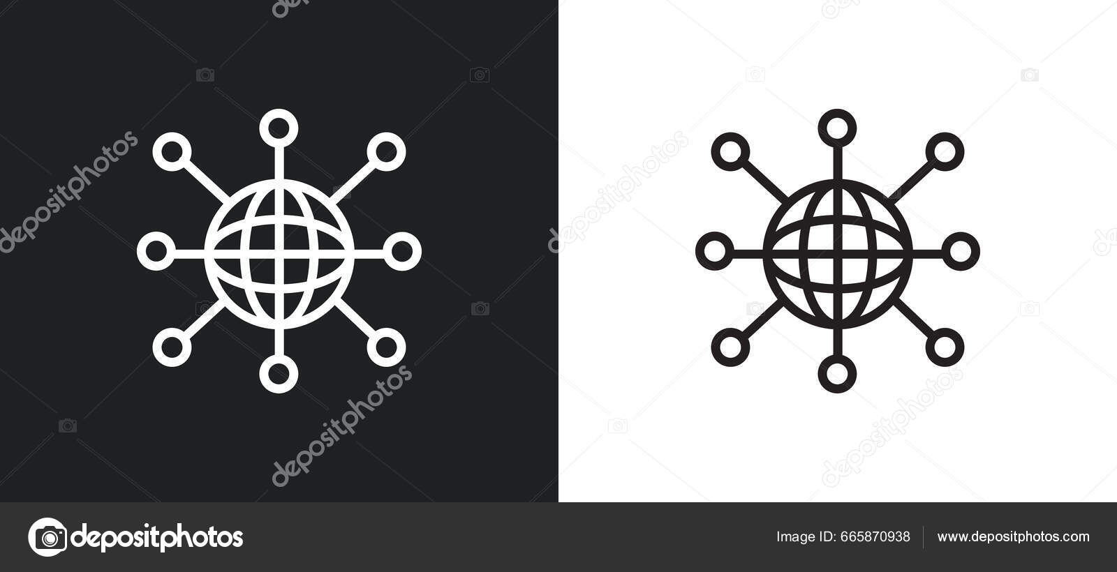 Wiring Outline Icon White Black Colors Wiring Flat Vector Icon Stock ...
