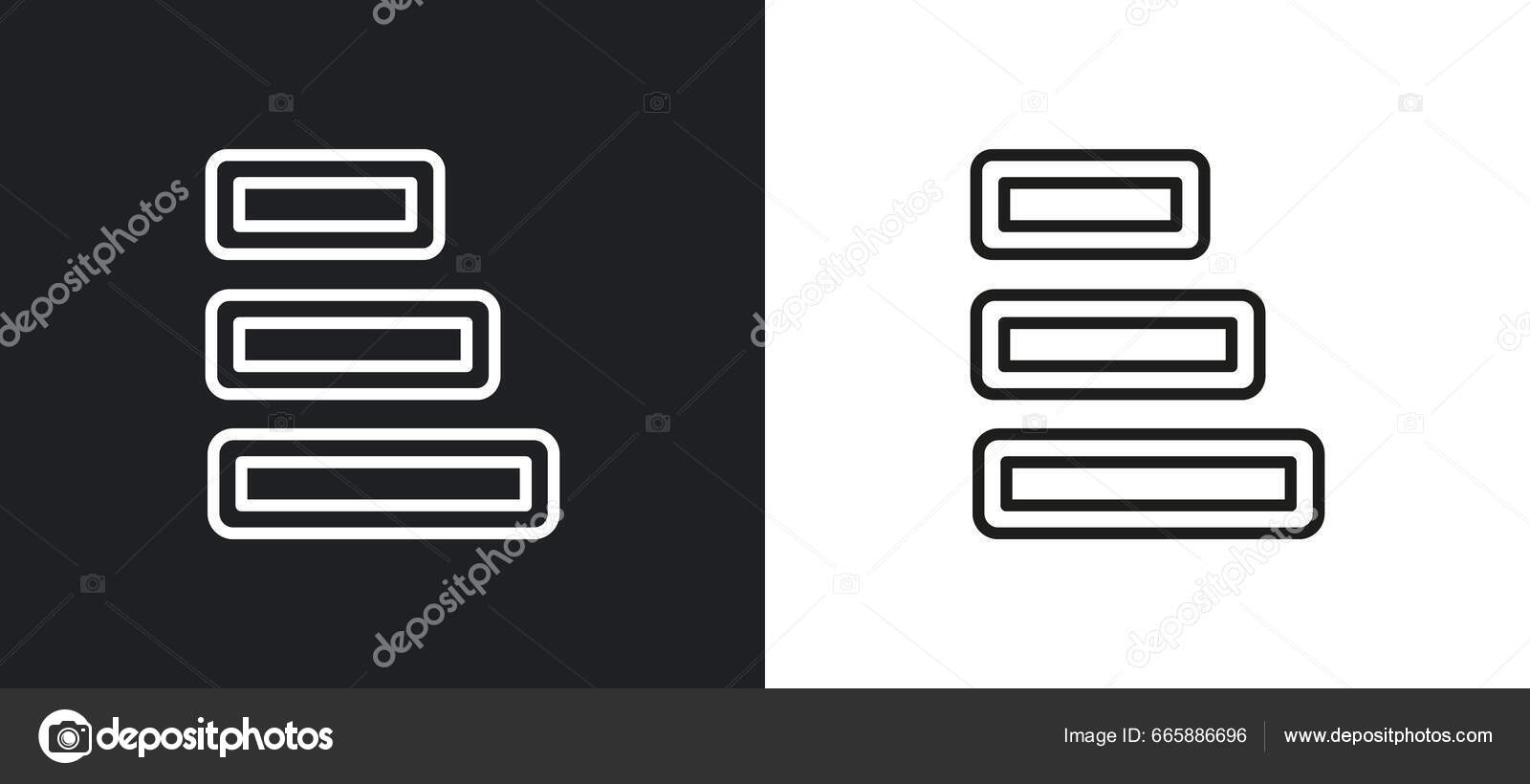 Data Analytics Bars Outline Icon White Black Colors Data Analytics ...