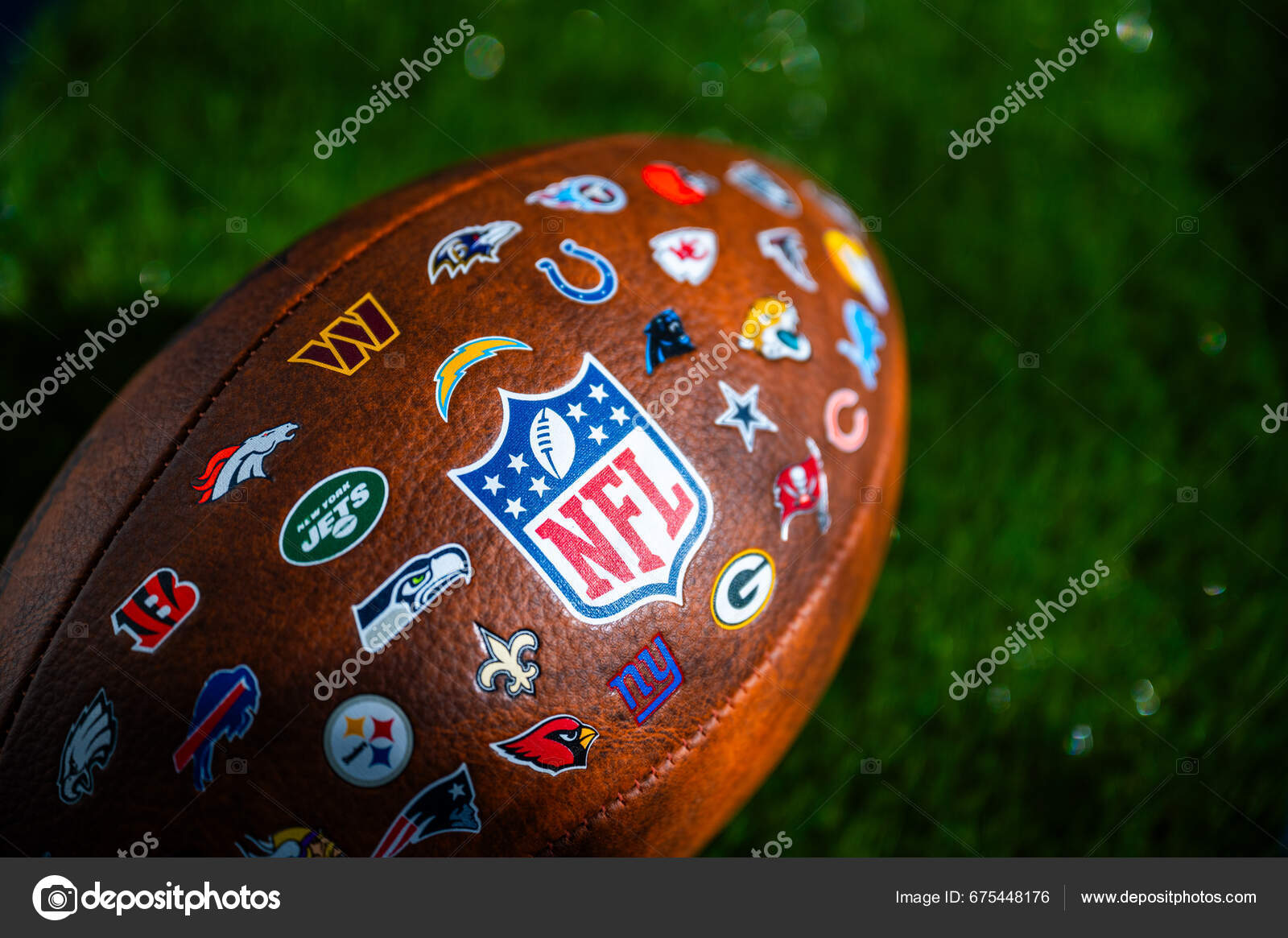 New York Usa September 2023 Nfl Football Ball Logo National — Stock ...